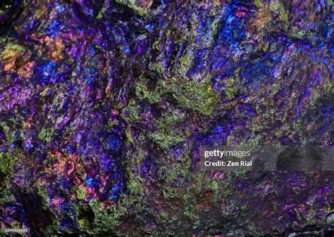 Bornite Commonly Known As Peacock Ore In Full Frame High Res Stock