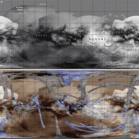 4 A Map Of Titans Surface Compiled From Iss 0 938 µm Images
