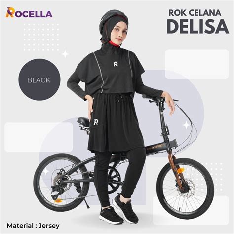 Jual Rocella Rok Celana Training Olahraga Wanita Dengan Penutup Rok Bahan Jersey Sangat Ringan