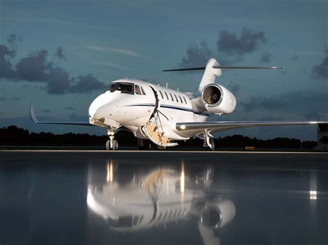 Reflection Of Private Jet Wallpaper Wallpapersok