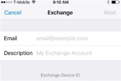 Exchange Setup For IOS Devices ExchangeDefender
