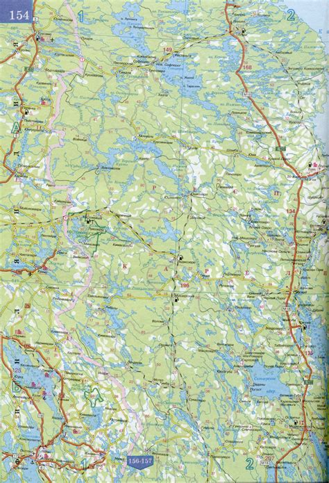 Карта республики Карелия 1см 15км Карта автомобильных дорог республика Карелия Скачать