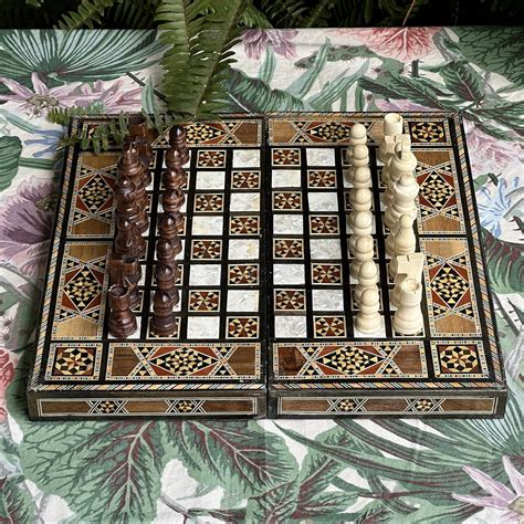 Juego De Backgammon S Y Tablero De Ajedrez De Líbano 3 En 1 Backgammon
