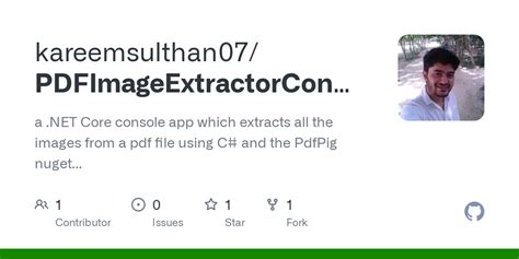 GitHub Kareemsulthan PDFImageExtractorConsoleApp A NET Core Console App Which Extracts All