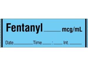 Shamrock Scientific Anesthesia Drug Labels With Date Time Initial