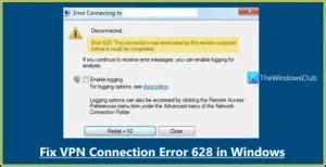 VPN Error Connection Was Terminated By The Remote Computer