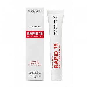 Зубная паста Montcarotte RAPID15 Красный грейпфрут, хлоргексидин 0,15% ...
