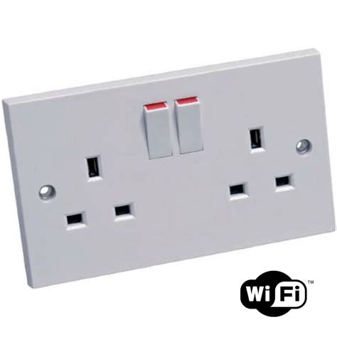 Wifi Remote Voice Recorder Concealed In An Operational Double Wall Socket