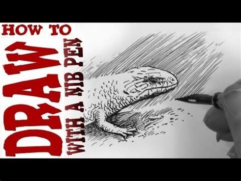 How To Draw With A Nib Pen Spoken Tutorial Ink Pen Drawings Pen Nib Drawings