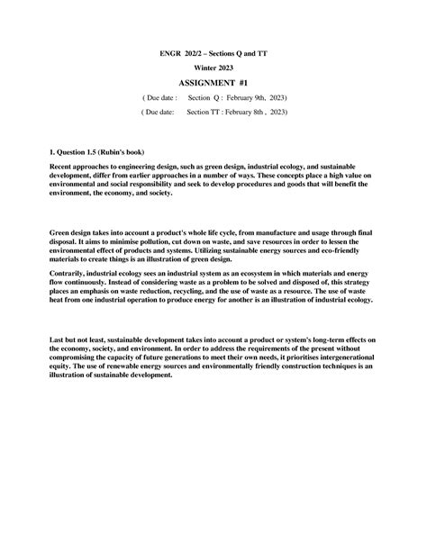 assignment 1 engr 202 sustainable development and environmental