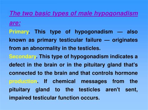 PPT Male Hypogonadism PowerPoint Presentation Free Download ID