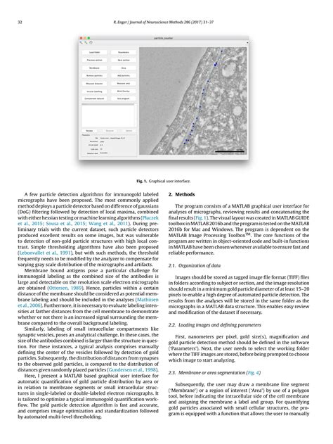 Solution Automated Gold Particle Quantification Of Immunogold Labeled