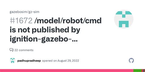 model robot cmd vel is not published by ignition gazebo velocity