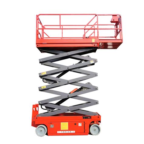 30ft Hydraulic Aerial Work Platform Scissor Lift Portable Self