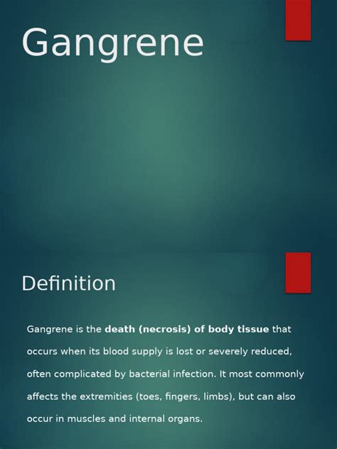 Understanding Gangrene Causes And Effects Pdf