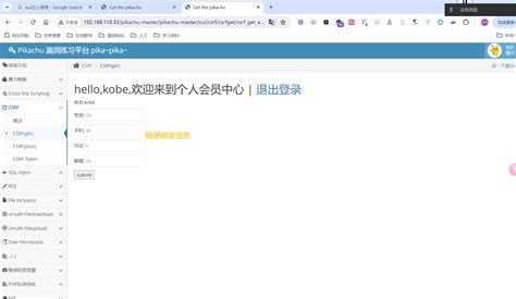 Pikachu靶场练习 Csdn博客