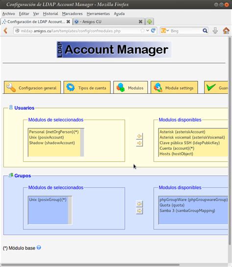Servicio De Directorio Con Openldap 7 Y ¿final Ldap Account Manager