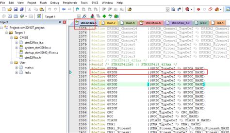 Stm32学习五点灯 Csdn博客