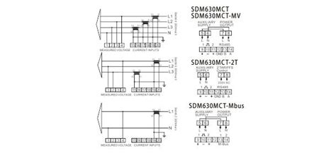 Sdm630mct 2t Dual Tariff Rs485 Ct Operated Din Rail Three Phase Multi Function Energy Meter
