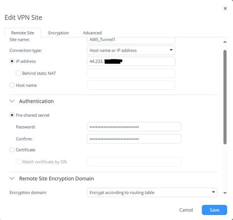 Help Needed S2s Vpn Configuration Between Aws And Check Point