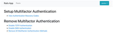 Multifactor Authentication In Rails With Rodauth Jankos Blog