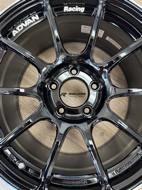 Advan Racing Rzii 17x9 45 5x1143 Gloss Black And Ring Set Of 4