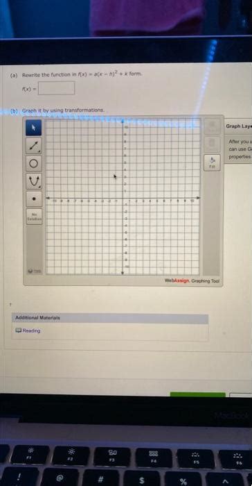 Solved A Rewrite The Function In Fxax−h2x Form