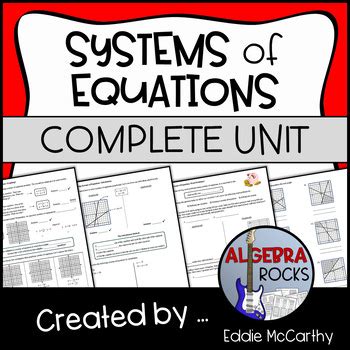 Systems Of Equations And Inequalities Unit Guided Notes And Homework