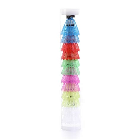 Necvior 12pcs Random Color Badminton Shuttlecocks Toy Eva Head Colorful