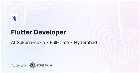 Flutter Developer Job Hyderabad Fresher