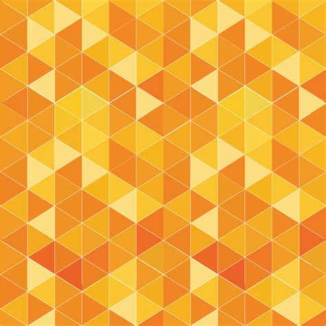 Geometric Retro Orange Background With Triangular Polygons Abstract Decoration Design Vector