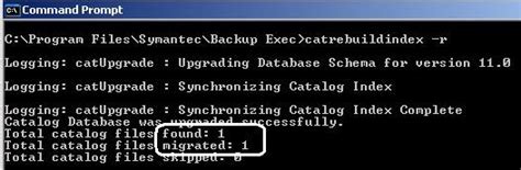 Rebuild Catalogs When Catalog Operation Fails In Backup Exec Heelpbook