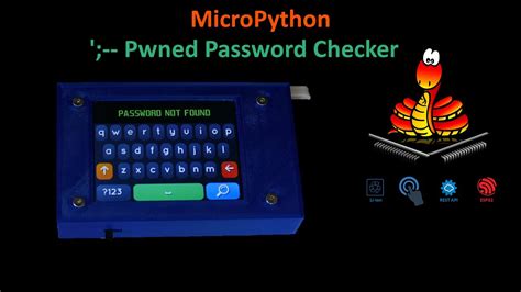 Micropython Esp32 Pwned Password Checker Youtube
