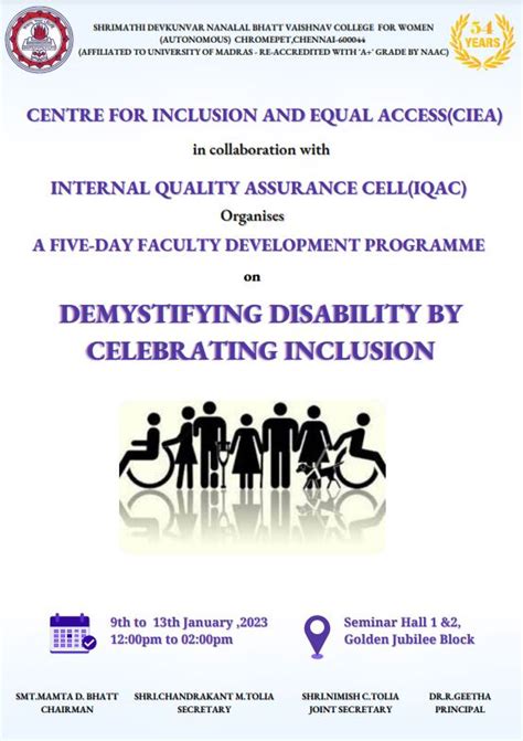 Demystifying Disability By Celebrating Inclusion Sdnb Vaishnav