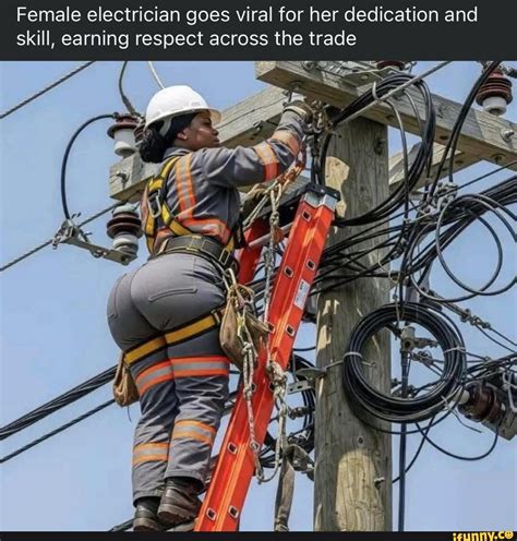 Female Electrician Goes Viral For Her Dedication And Skill Earning