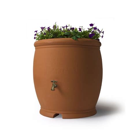 Algreen Products Barcelona 100 Gal Decorative Rain Barrel In Terra