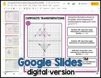 Composite Transformations Activity Print And Digital By Math Beach Solutions