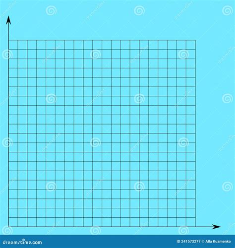 Grid Paper Mathematical Graph Cartesian Coordinate System With X Axis Y Axis Stock Vector