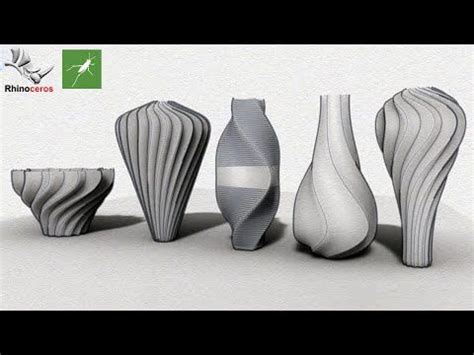 Grasshopper Tutorial For Beginners Vase Design Rhino YouTube Vase Design Parametric