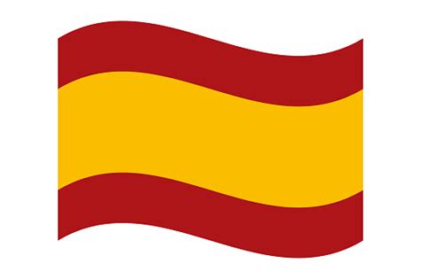 투명한 배경에 고립된 스페인의 물결 모양의 시민 깃발 올바른 비율과 색상 벡터 일러스트 레이 션 스페인에 대한 스톡 벡터 아트