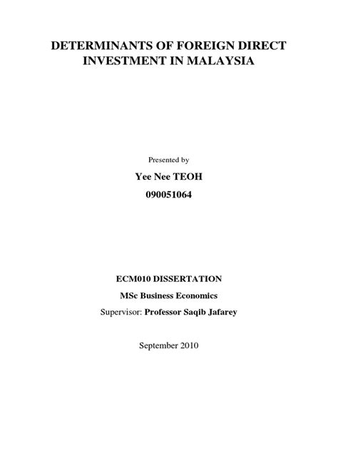 Pdf Fdi Malaysia Dokumen Tips