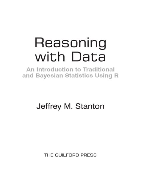 Intro To Traditional And Bayesian M Using R Guilford 2017 Pdf Logistic Regression Linear