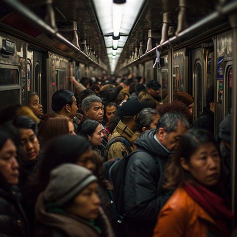 Free Crowded Subway Car Image Subway Passengers Crowded Download At Stockcake