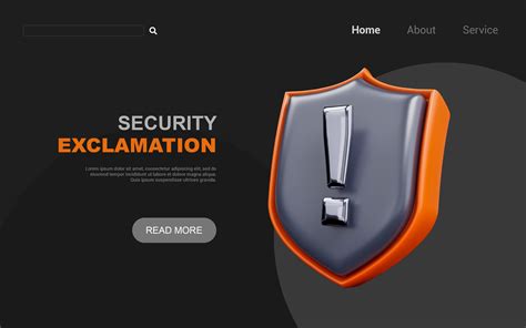 Security Shield Exclamation Sign On Dark Graphic By Ahmedsakib372 · Creative Fabrica