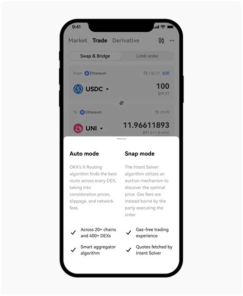 Whats Snap Mode Powered By Uniswapx And How Do I Use It Okx