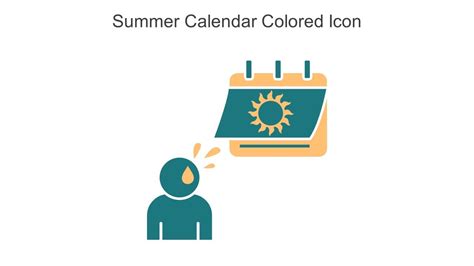 Summer Calendar Colored Icon In Powerpoint Pptx Png And Editable Eps