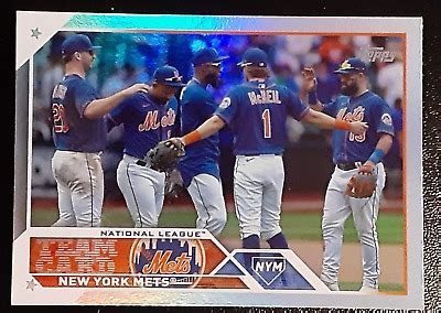 2023 Topps Series 1 Rainbow Foil Parallel 291 New York Mets Team Card Ebay