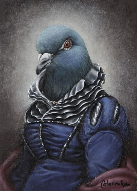 Pigeon Animal Portraits Art Animal Paintings Animal Art