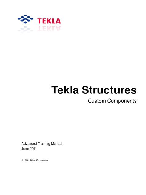 tekla structures custom components pdf pdf screenshot license