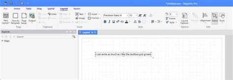 Text Box In Layout Not Expanding As Type Mapinfo Pro